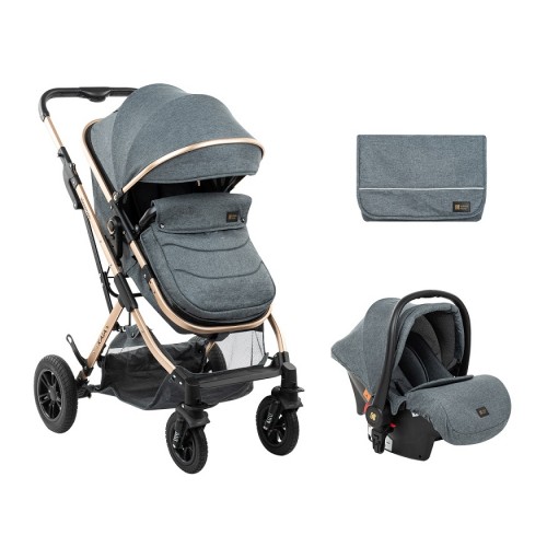 4-wheelers : Kikka Boo Kaia 3 in 1 Baby Stroller